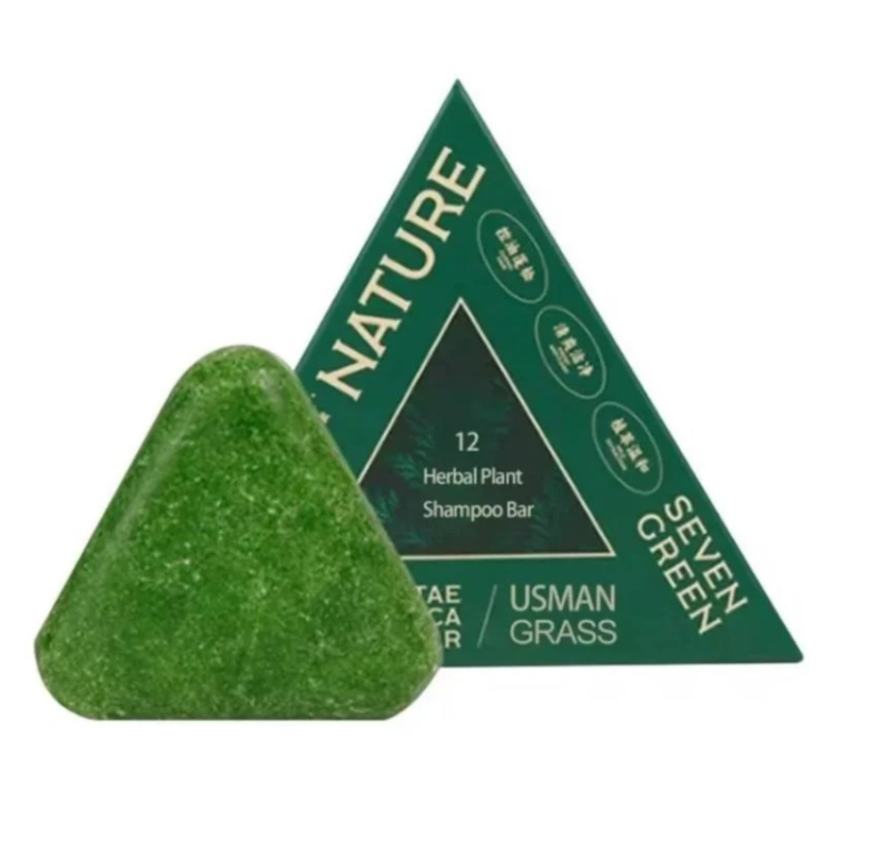 Nature – Herbal Plant Shampoo Bar (Seven Green) – SAYIDA BEAUTY By Amal